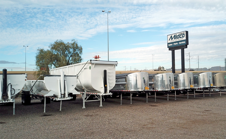End Dump Trailers for Sale in AZ – Aluminum & Steel | Midco Sales