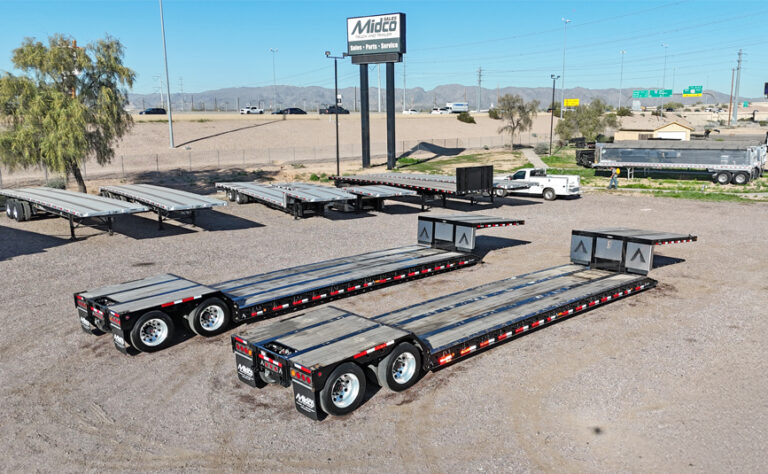 Used Alpha HD A80MG Double Drop Trailers For Sale