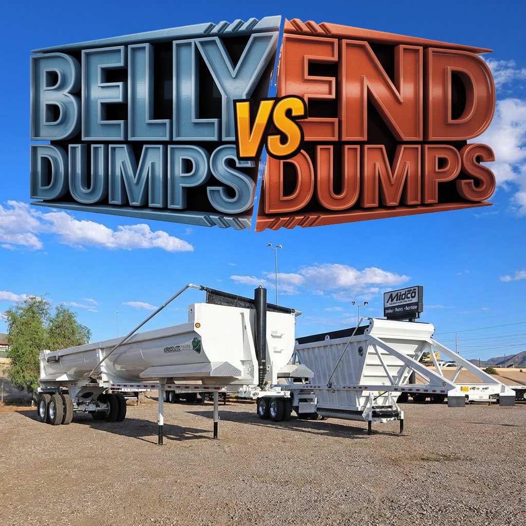 Belly Dump vs End Dump Trailers: What You Need to Know